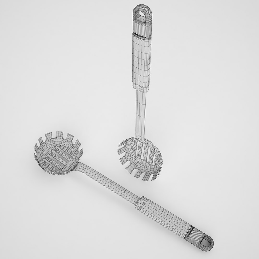 3d model kitchen spaghetti spoon