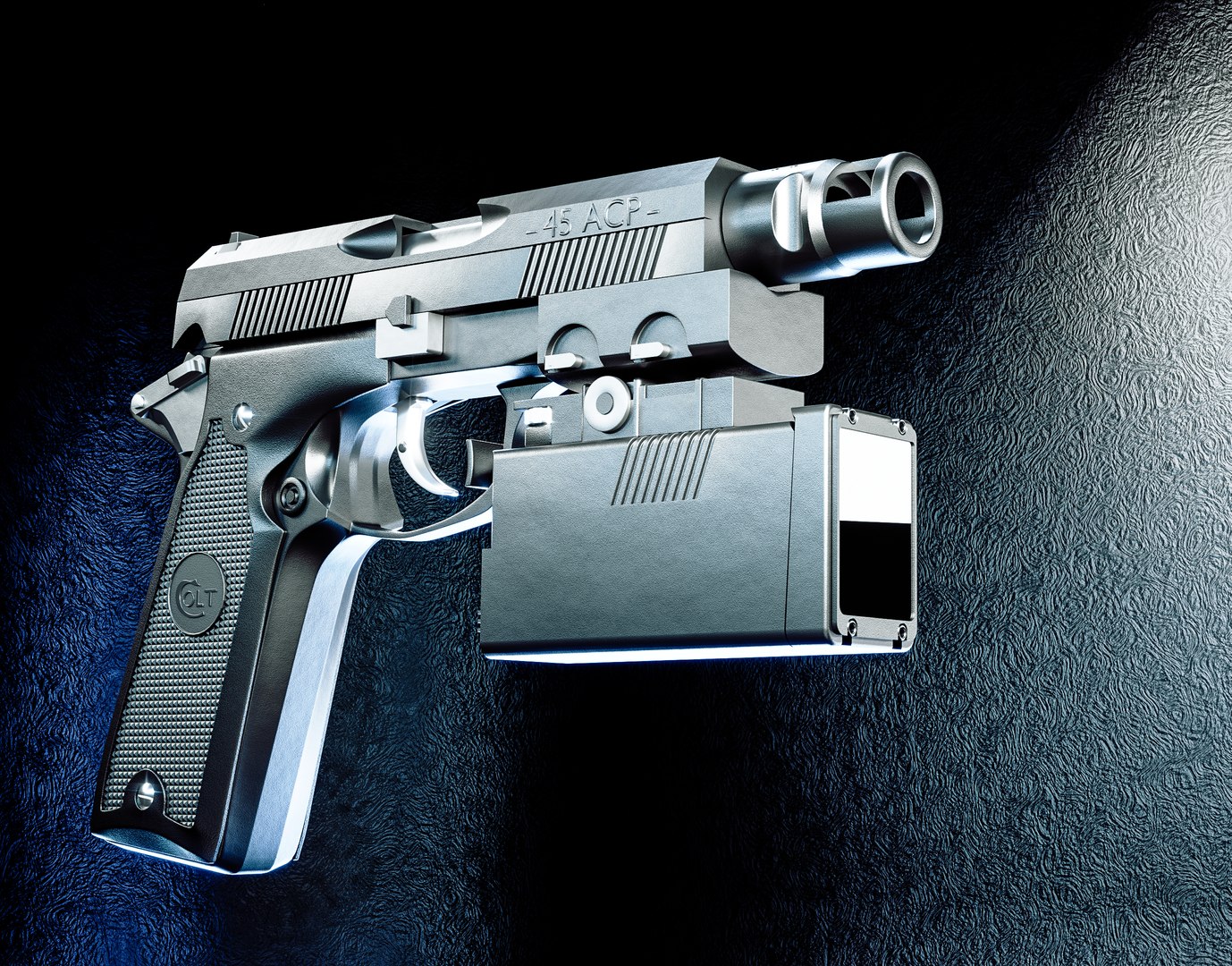 3D Ohws Pistol Colt - TurboSquid 1533361