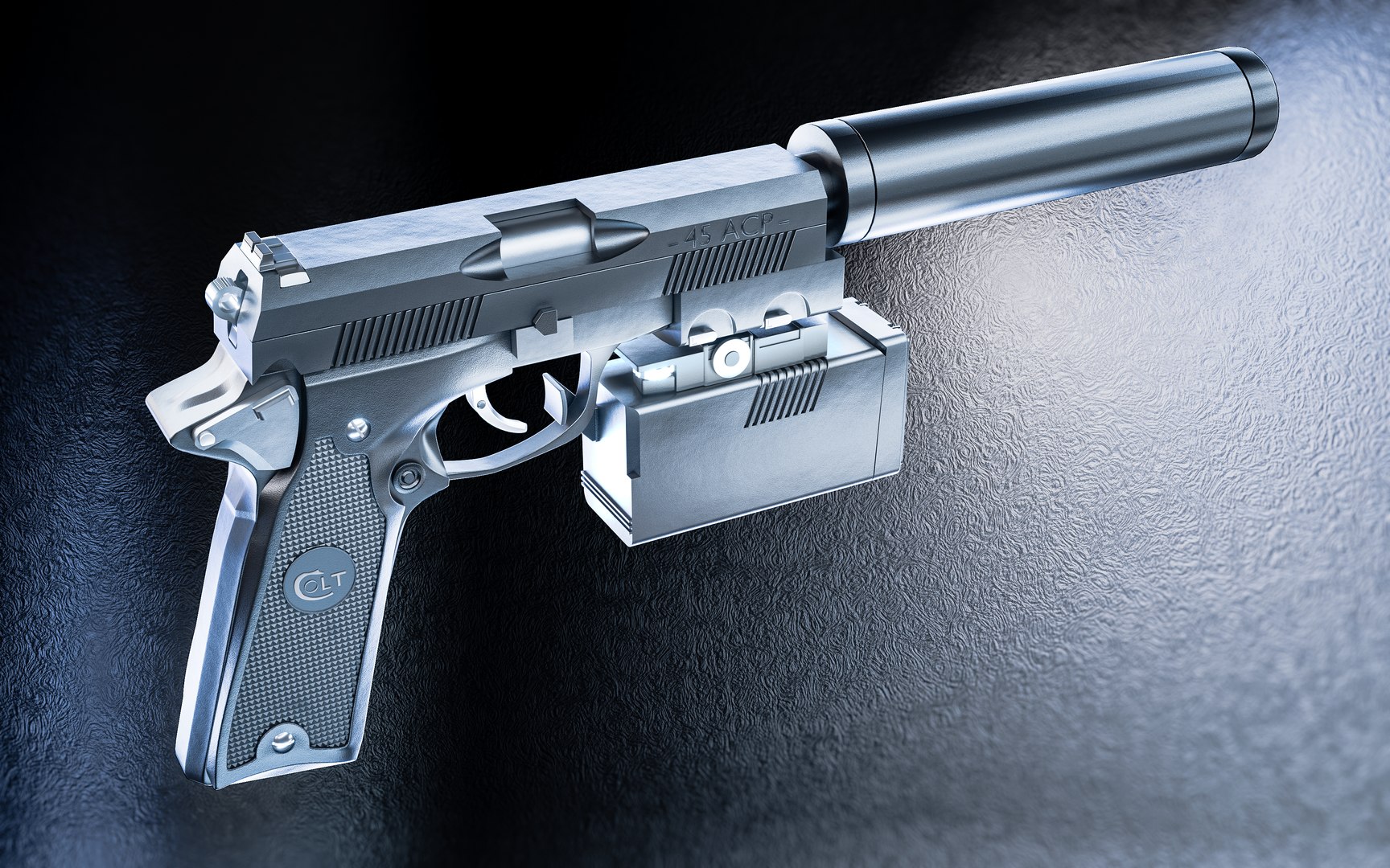 3D Ohws Pistol Colt - TurboSquid 1533361