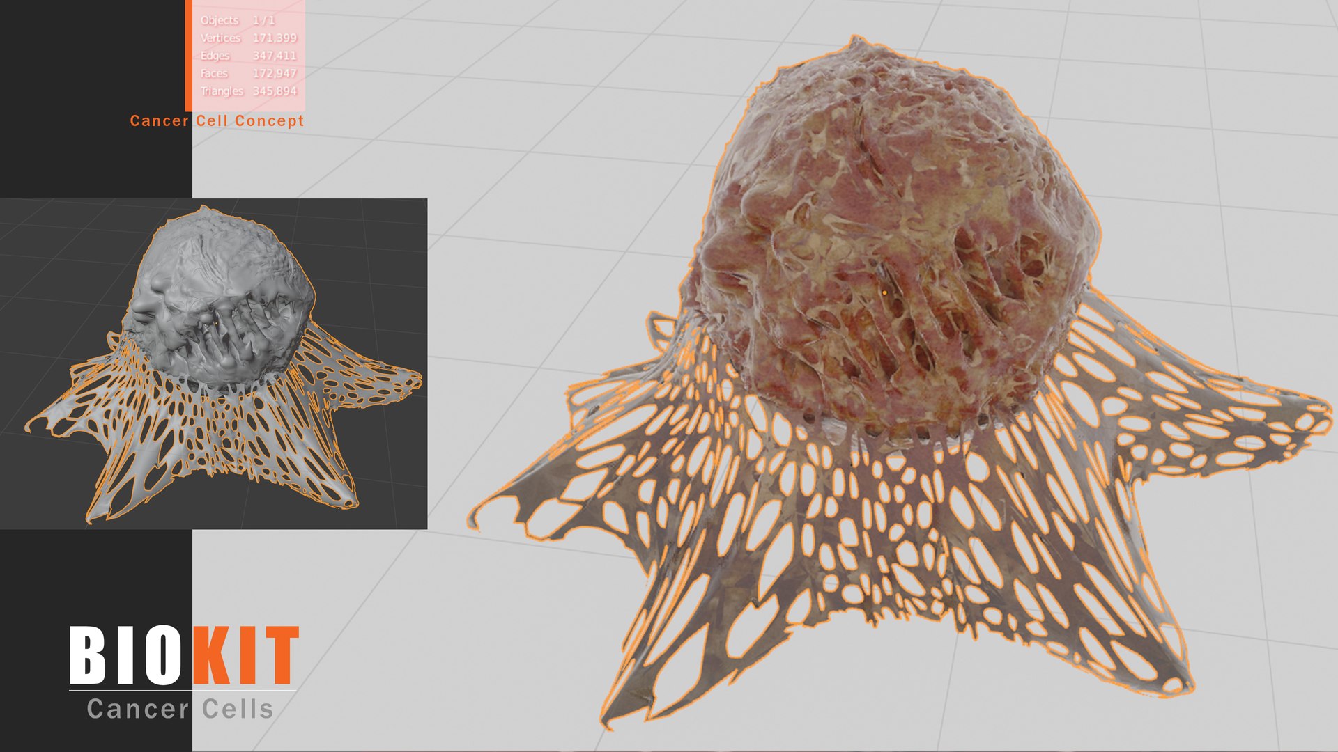 Cancer Cells Biokit 3D Model - TurboSquid 1689835