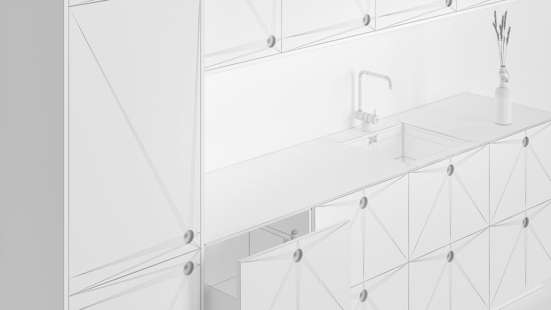 CPH Reform Basis Painted Kitchen 3D Model - TurboSquid 2073137