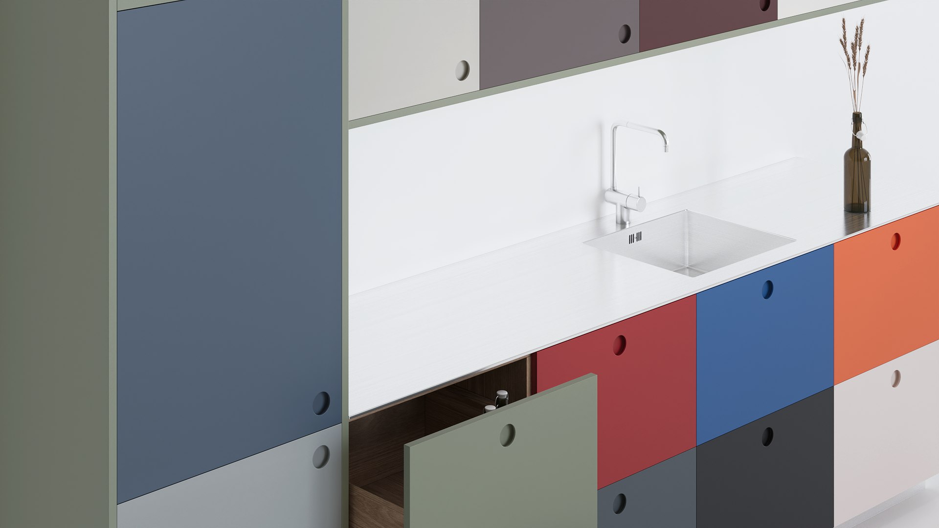 CPH Reform Basis Painted Kitchen 3D Model - TurboSquid 2073137