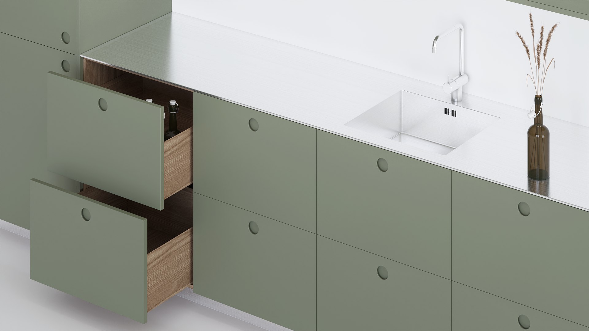 CPH Reform Basis Painted Kitchen 3D Model - TurboSquid 2073137