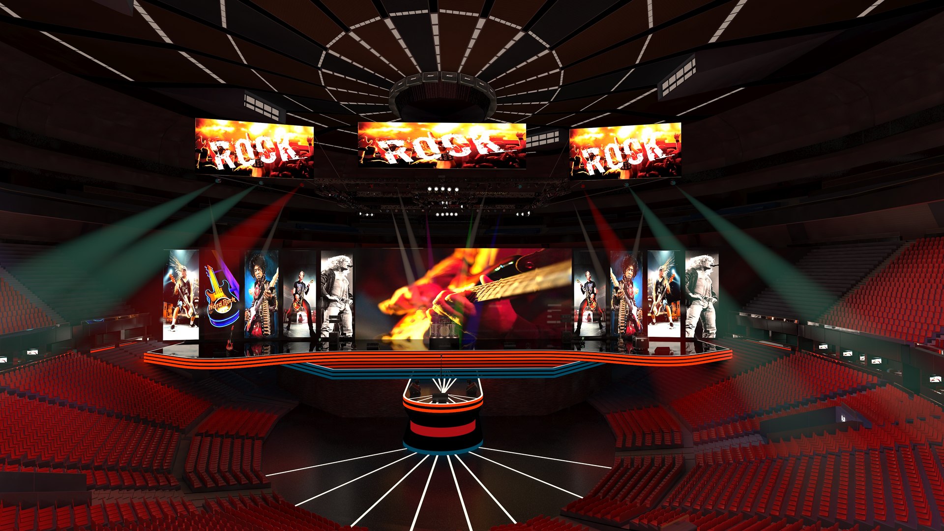 3D Model 3D Concert Arena - TurboSquid 1860224