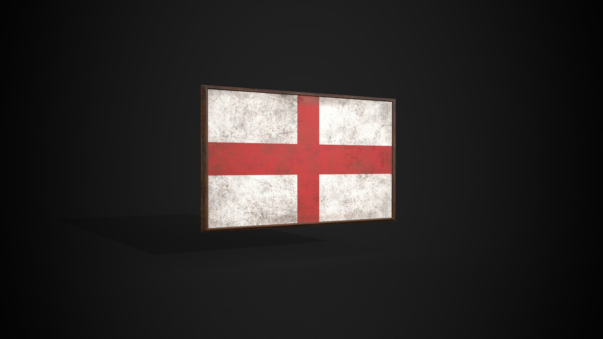 3D Old Picture Frame With Republic Of Genoa Flag - Game Ready PBR Low ...