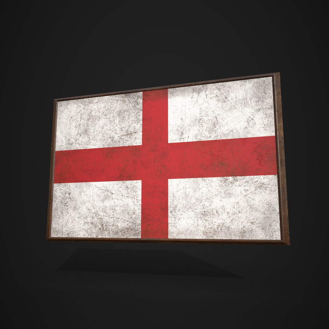 3D Old Picture Frame With Republic Of Genoa Flag - Game Ready PBR Low ...