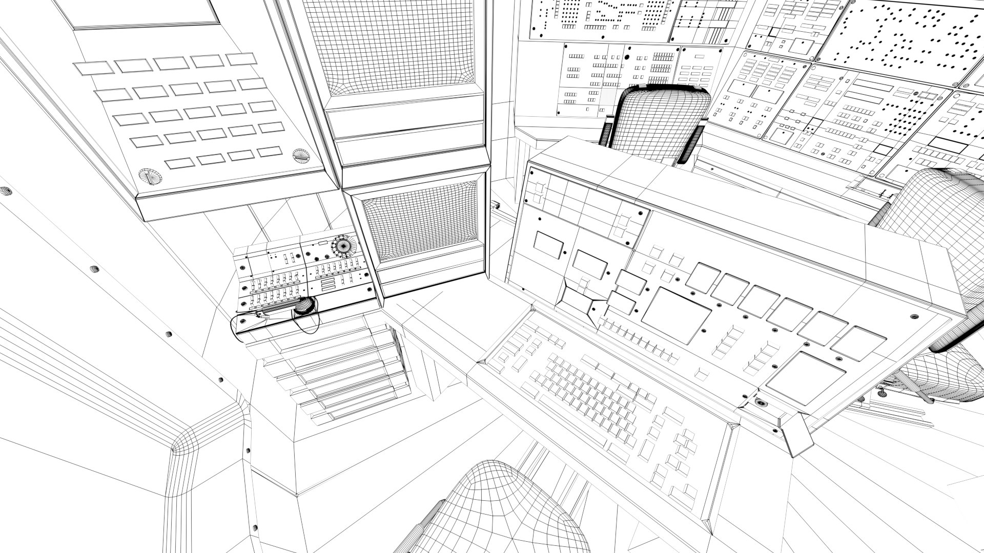 3D Ballistic Missile Launch Control Center Model - TurboSquid 1847951