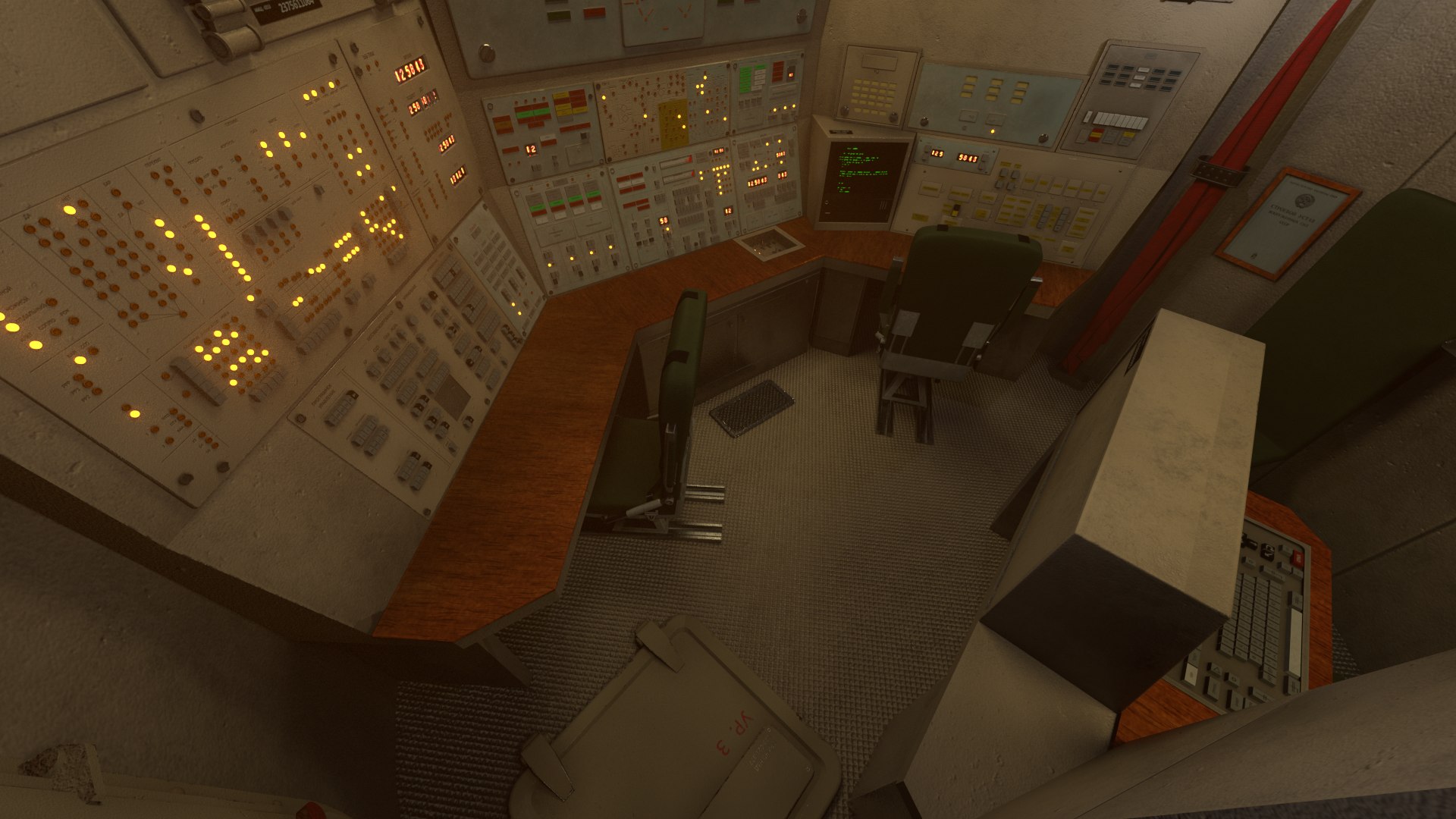 3D Ballistic Missile Launch Control Center Model - TurboSquid 1847951