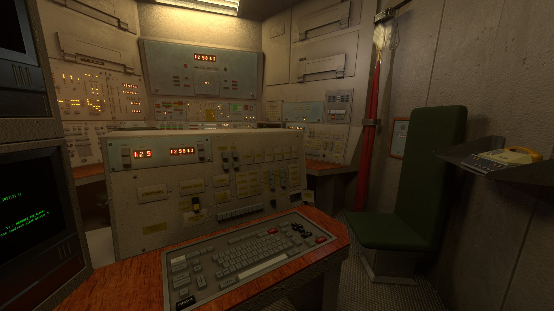 3D Ballistic Missile Launch Control Center Model - TurboSquid 1847951