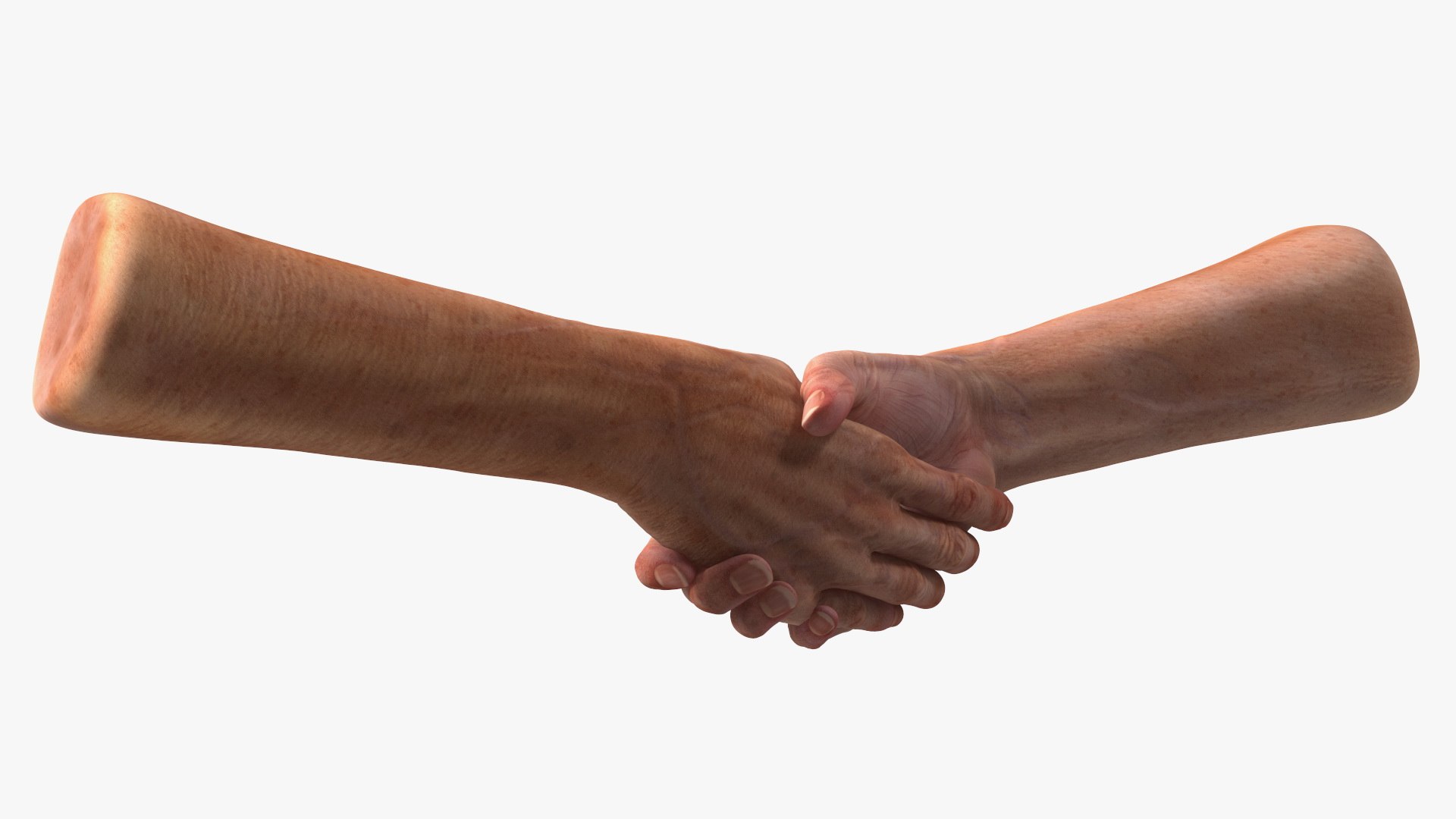 Handshake Old Man Hands Rigged For Maya 3D Model - TurboSquid 2124314