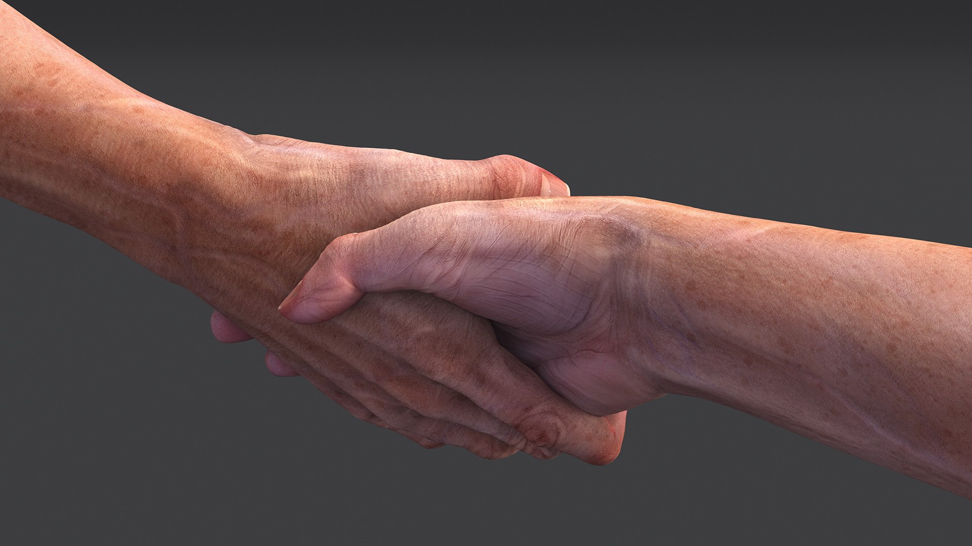 Handshake Old Man Hands Rigged For Maya 3D Model - TurboSquid 2124314
