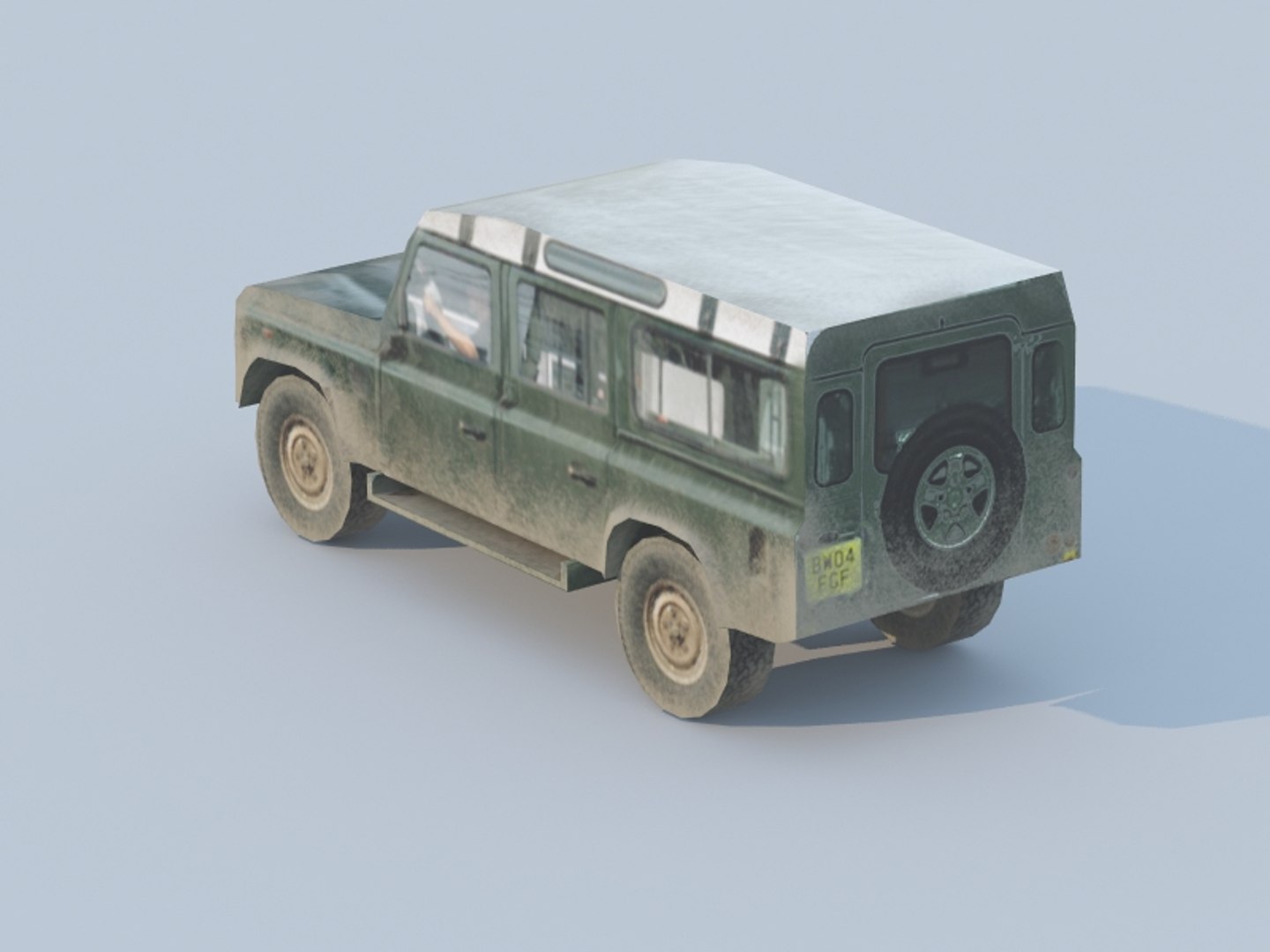 3d Model Land Rover Low-poly