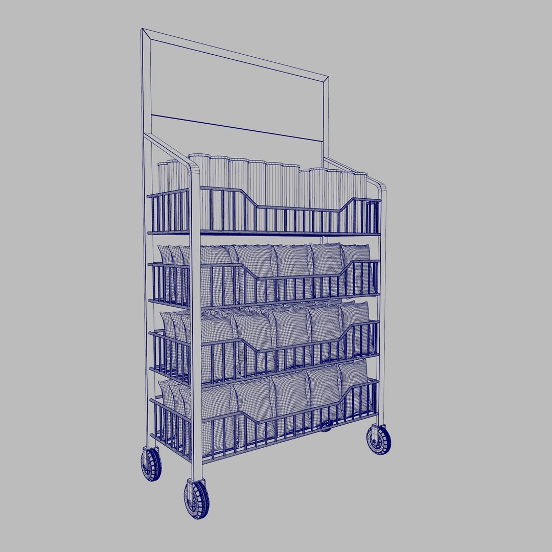 Grocery Shop Shelves 3D Model - TurboSquid 2291826