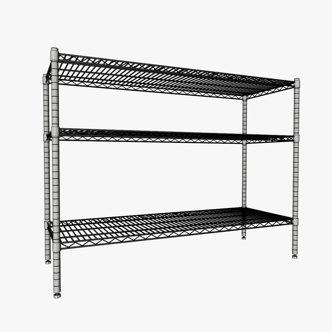 3d model wire shelving kit