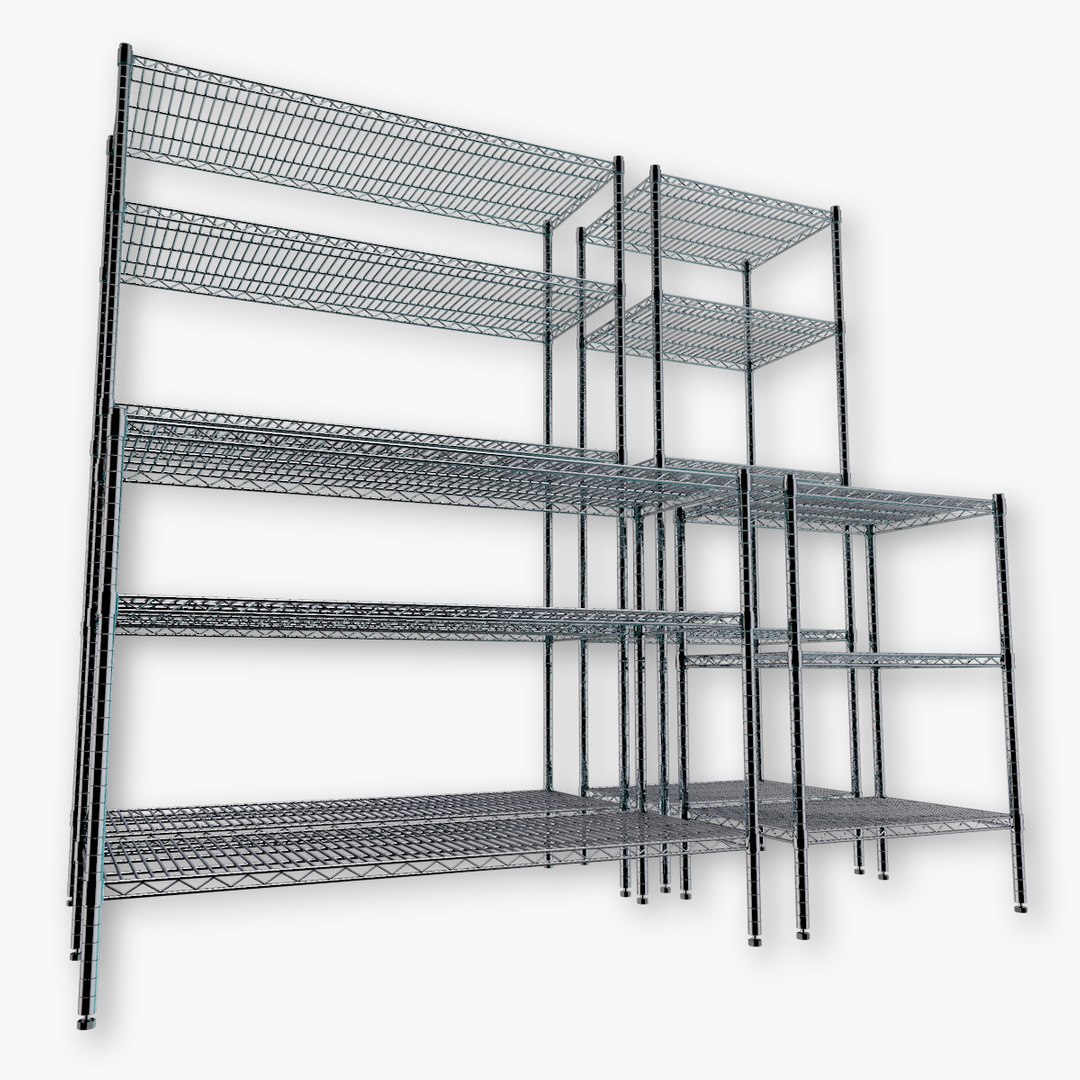 3d model wire shelving kit