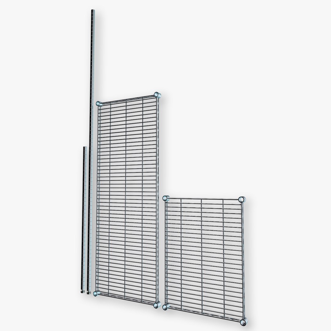3d model wire shelving kit