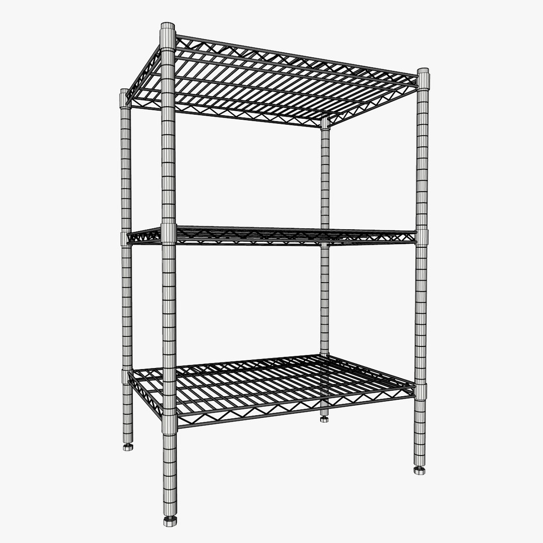 3d model wire shelving kit