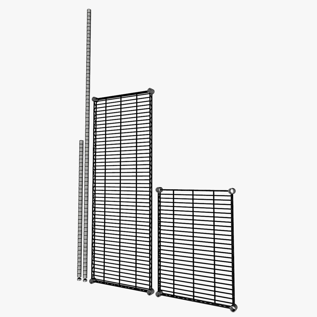 3d model wire shelving kit