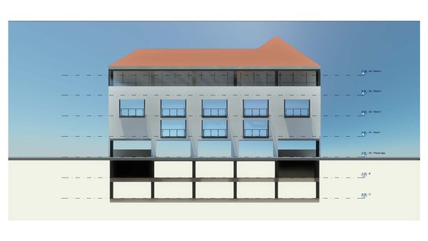 modelo 3d Edificio arquitectónico Revit - TurboSquid 1999287