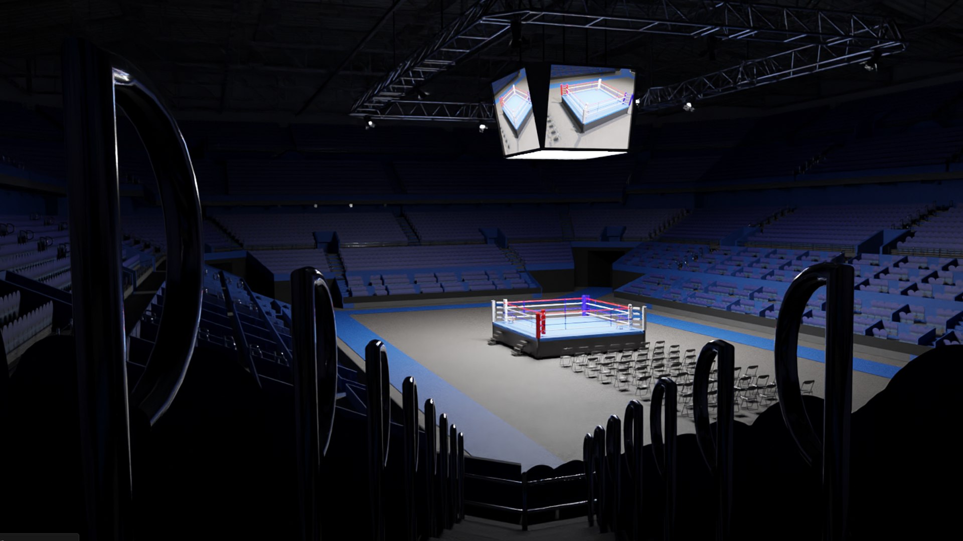 3D Boxing Arena - TurboSquid 2205363