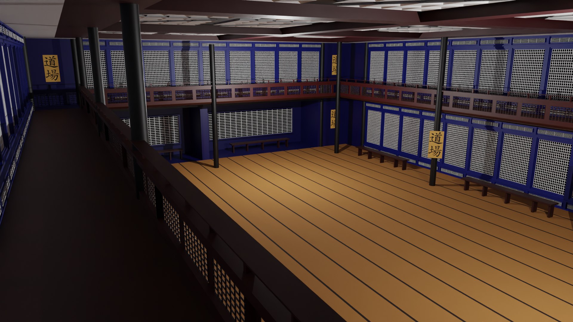 Japanese Dojo Model - TurboSquid 2157994