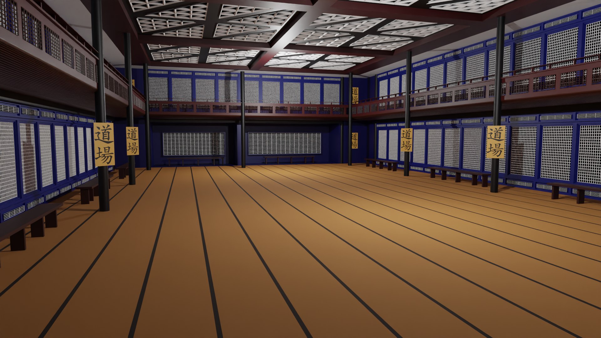 Japanese Dojo Model - TurboSquid 2157994