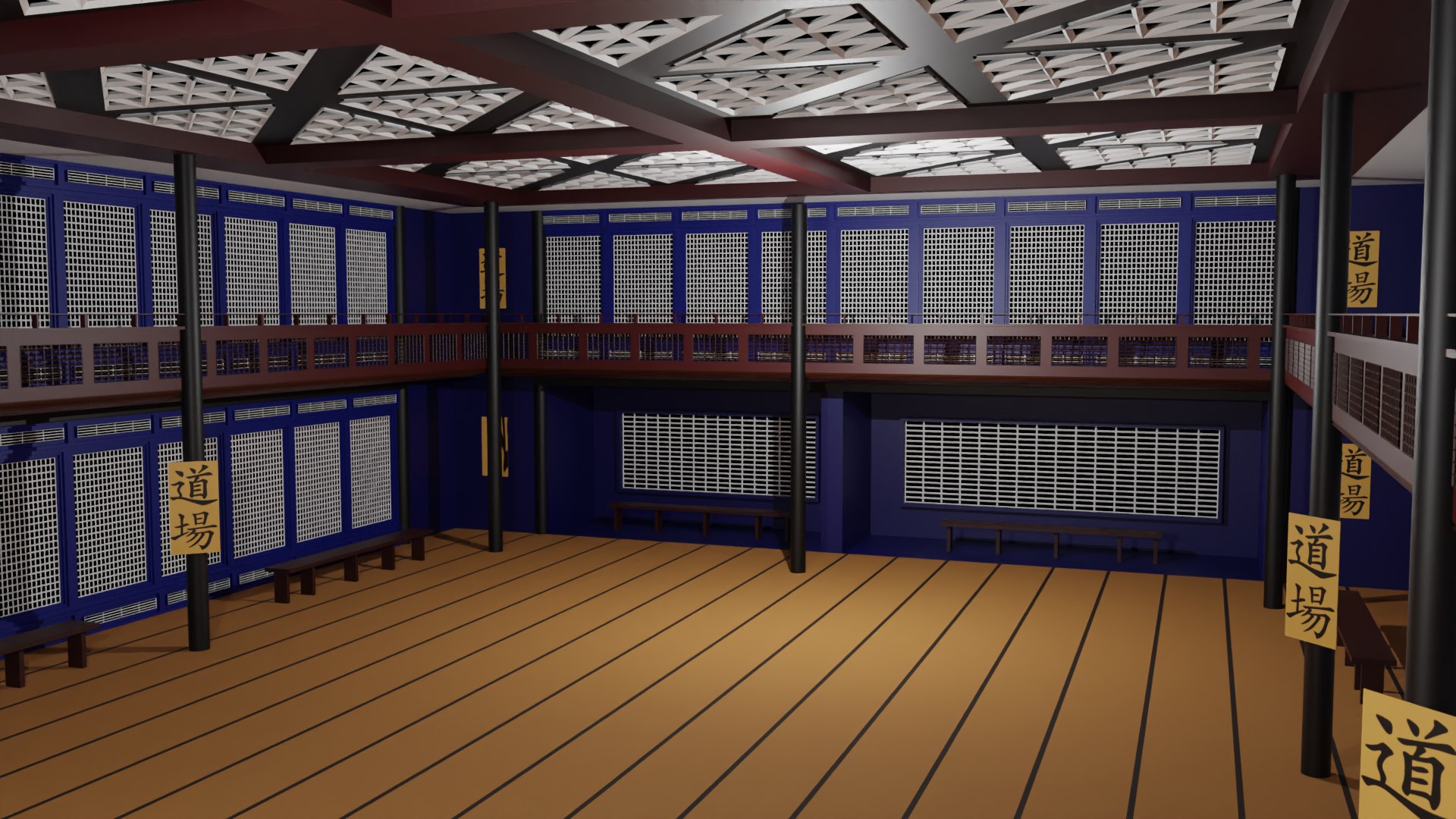 Japanese Dojo Model - TurboSquid 2157994