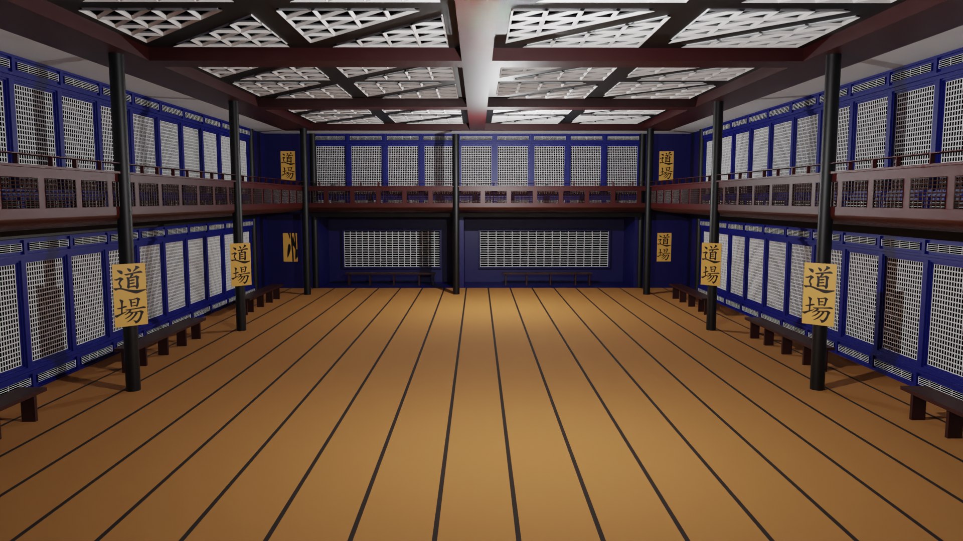 Japanese Dojo Model - TurboSquid 2157994