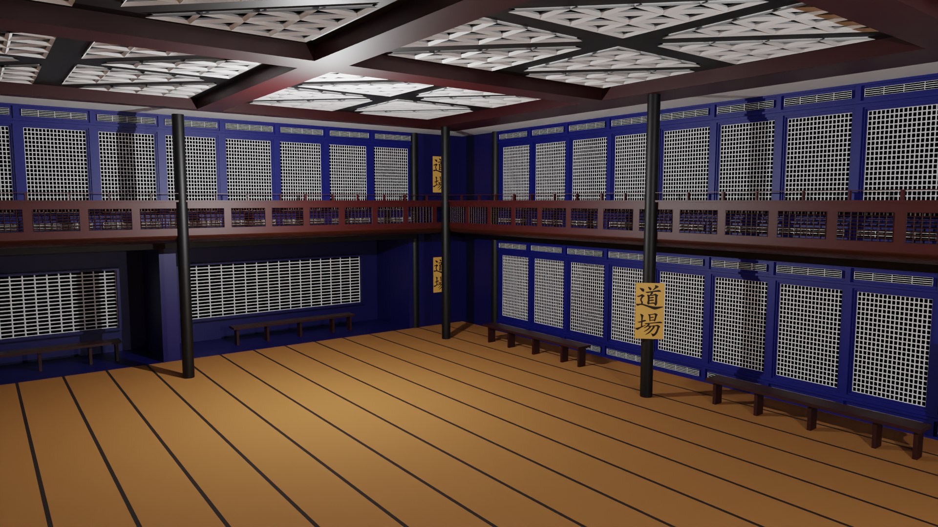 Japanese Dojo Model - TurboSquid 2157994