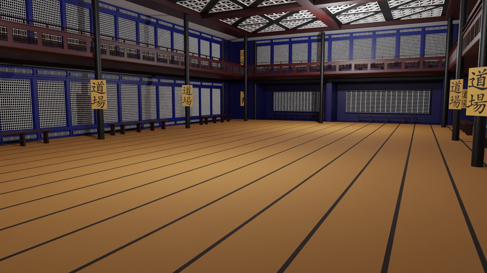 Japanese Dojo Model - TurboSquid 2157994