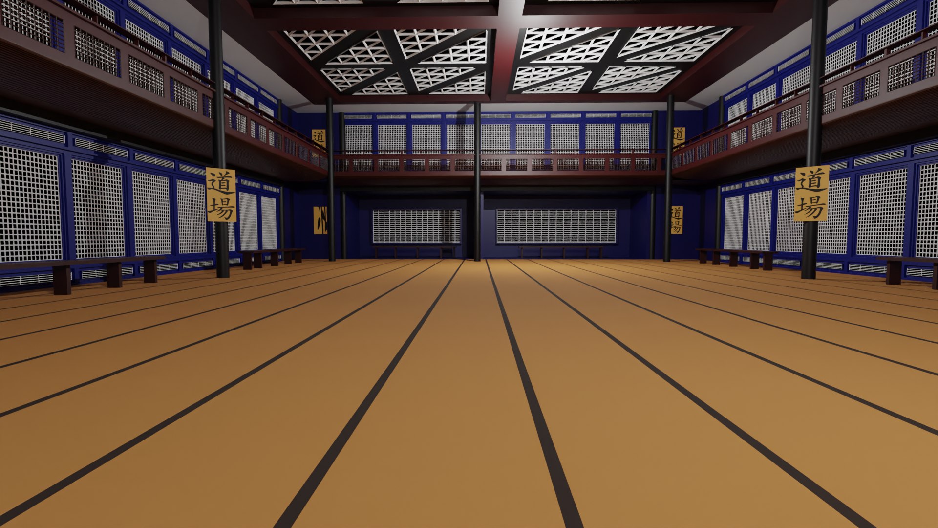 Japanese Dojo Model - TurboSquid 2157994
