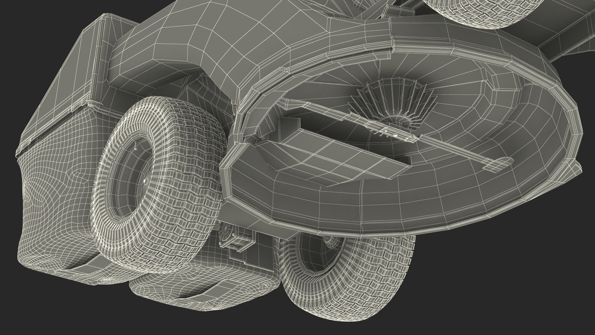 3D Electric Riding Lawn Mower with Bagger Cub Cadet CC30E Rigged for ...