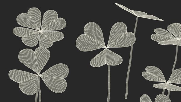 3D model green clover field - TurboSquid 1578120