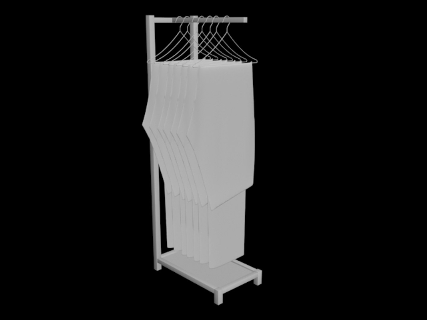 Pants trousers jeans rack model - TurboSquid 1463049