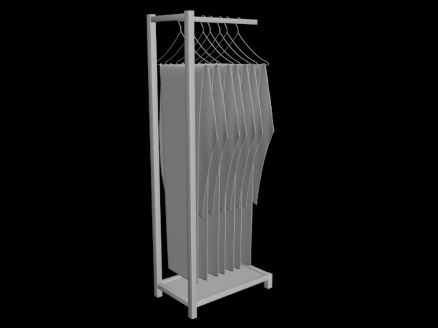 Pants trousers jeans rack model - TurboSquid 1463049