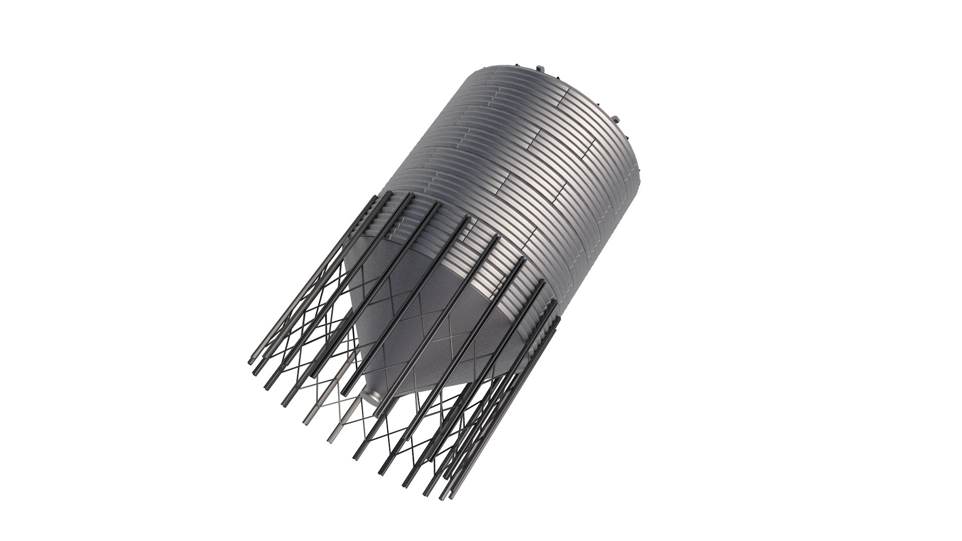 3D Grain Storage Silo Model - TurboSquid 2438841