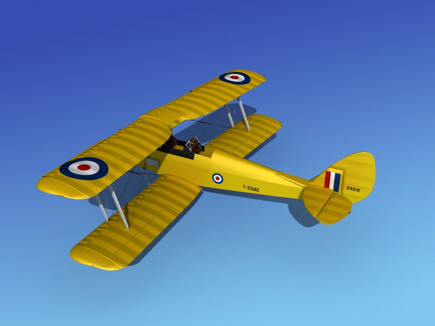 3d Model Of Tiger Moth Dehavilland
