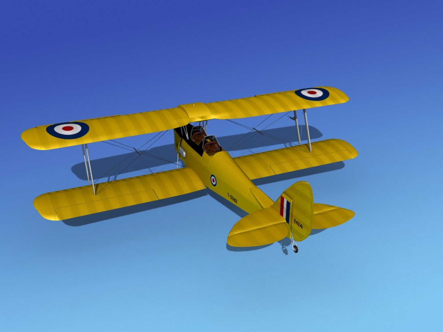 3d Model Of Tiger Moth Dehavilland