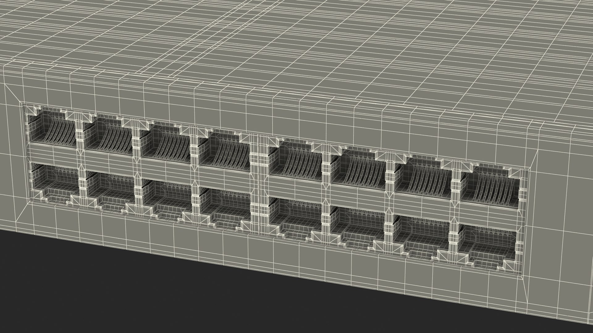 Desktop Network Switch 16 Ports Blue 3D Model - TurboSquid 2239666