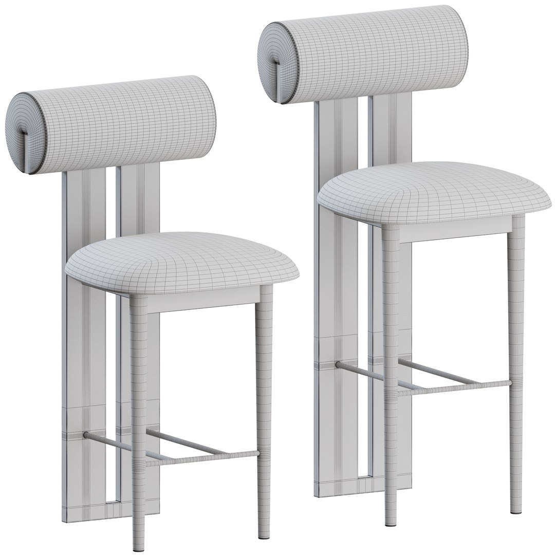 Hippo Counter And Bar Chair By Norr11 3D Model - TurboSquid 2218780