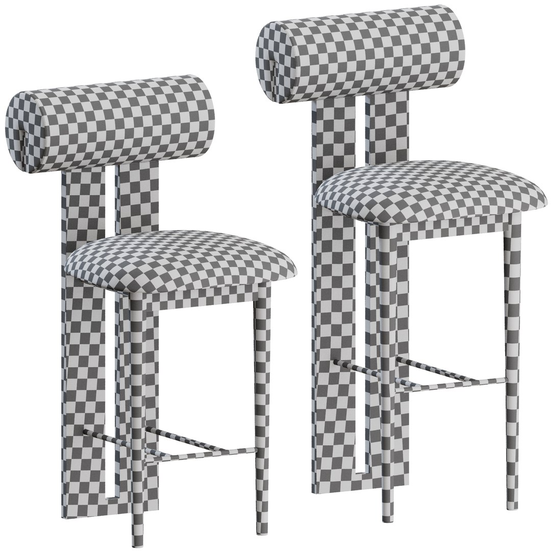 Hippo Counter And Bar Chair By Norr11 3D Model - TurboSquid 2218780