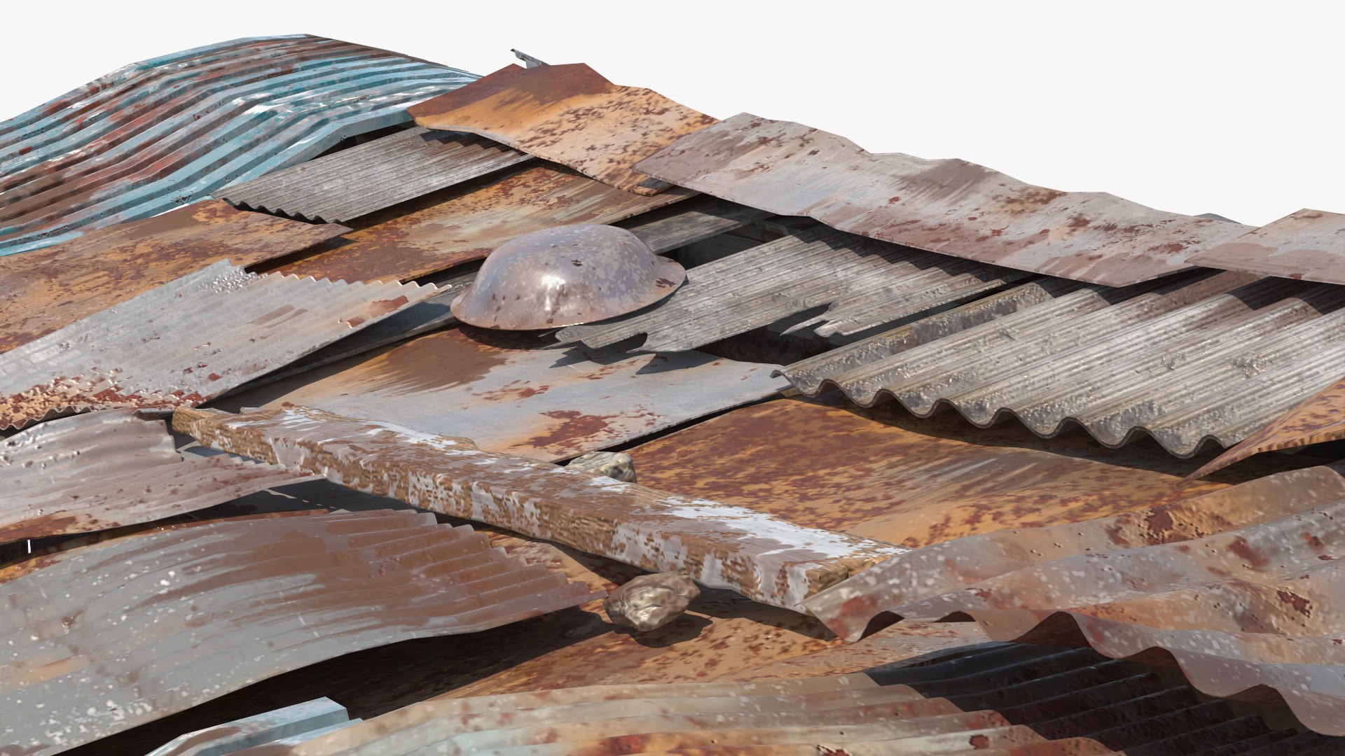 Rusty Tin Roof Cabin 3D Model - TurboSquid 2330068