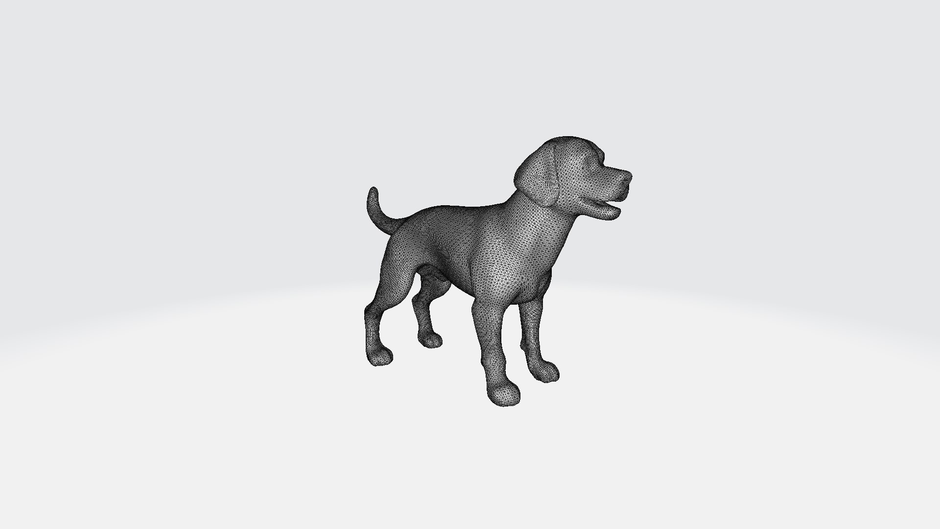 3D Portrait Of Golden Labrador Retriever Dog 3d Model Labrador ...