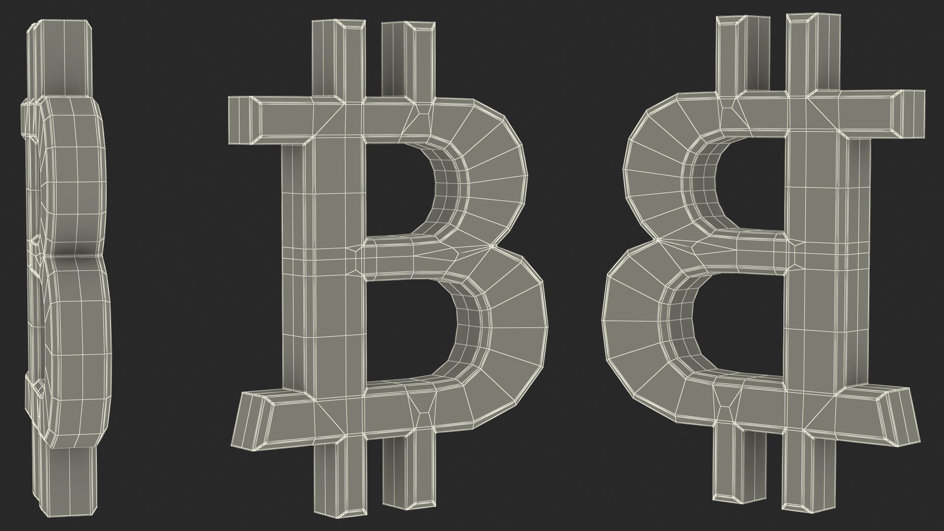Currency symbols plastic set 3D model - TurboSquid 1689533