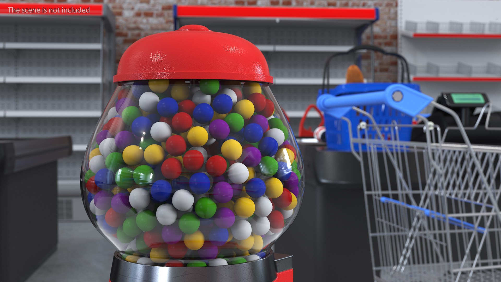 Vintage Gumball Machine 3D Model - TurboSquid 2206559