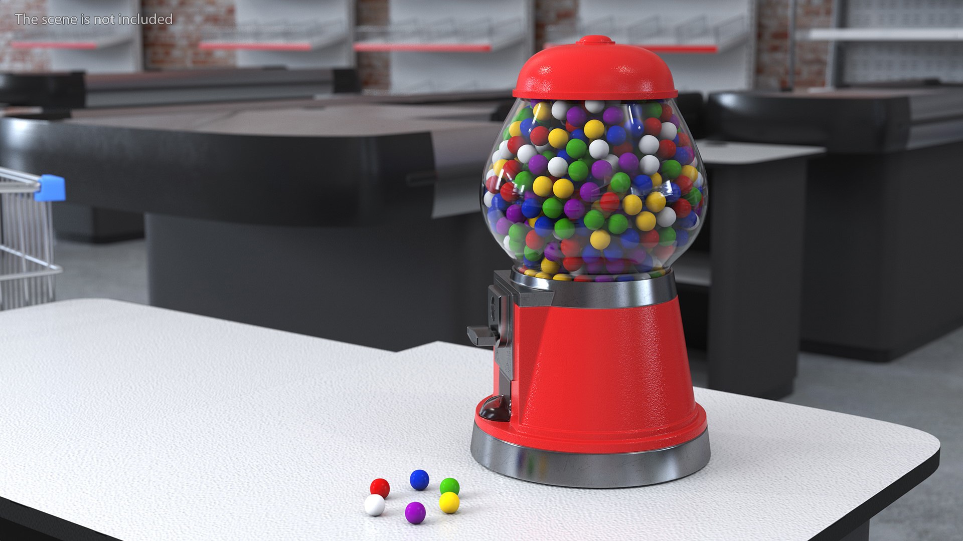 Vintage Gumball Machine 3D Model - TurboSquid 2206559