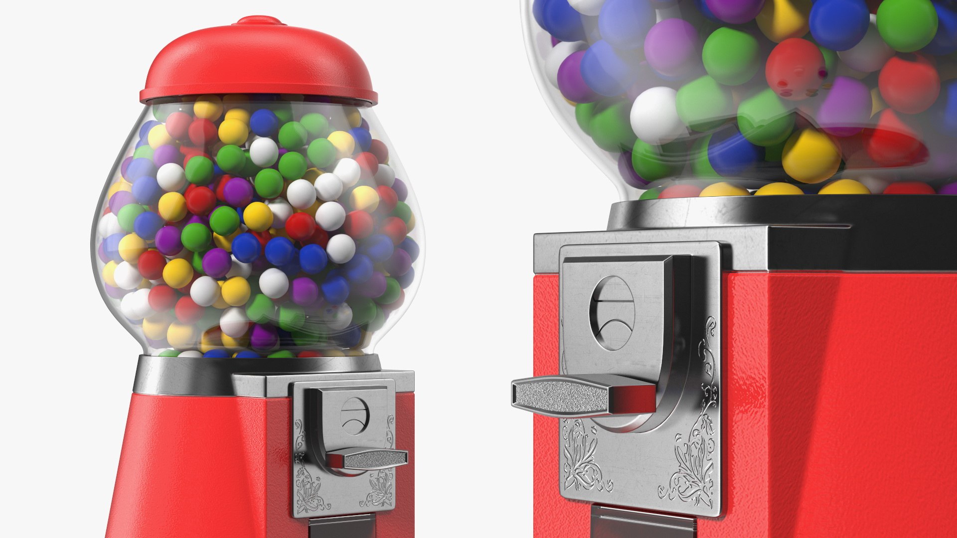 Vintage Gumball Machine 3D Model - TurboSquid 2206559