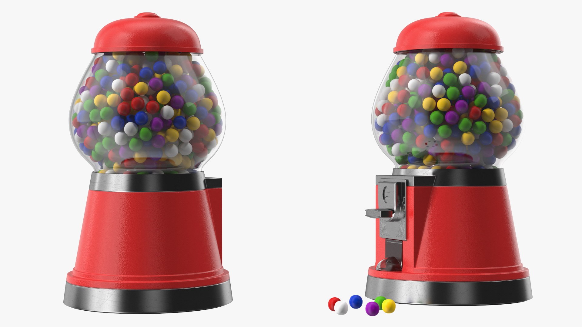 Vintage Gumball Machine 3D Model - TurboSquid 2206559