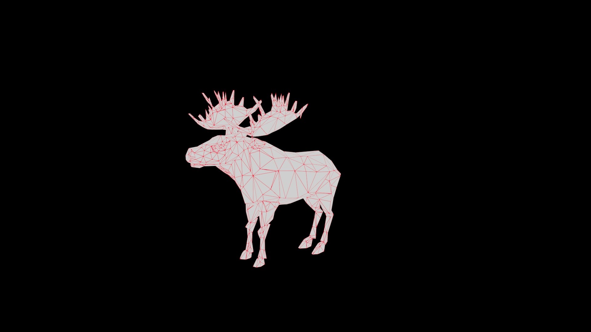 3D Moose Low Poly - TurboSquid 2429494