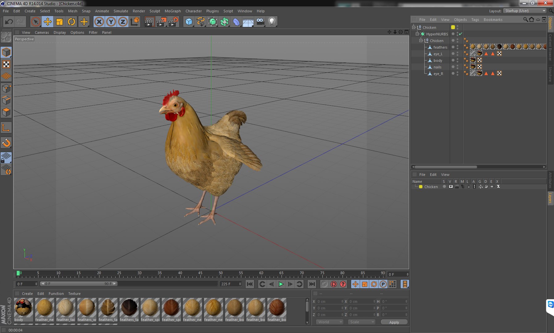 Chicken realistic 3D model - TurboSquid 1150605